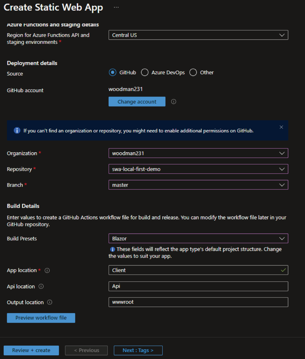 Part 1 Of 3 Azure Static Web Apps Blazor Webassembly Front End And C Azure Functions Back